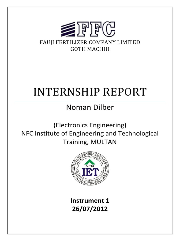 Internship Report: Noman Dilber | PDF | Programmable Logic Controller | Pressure Measurement