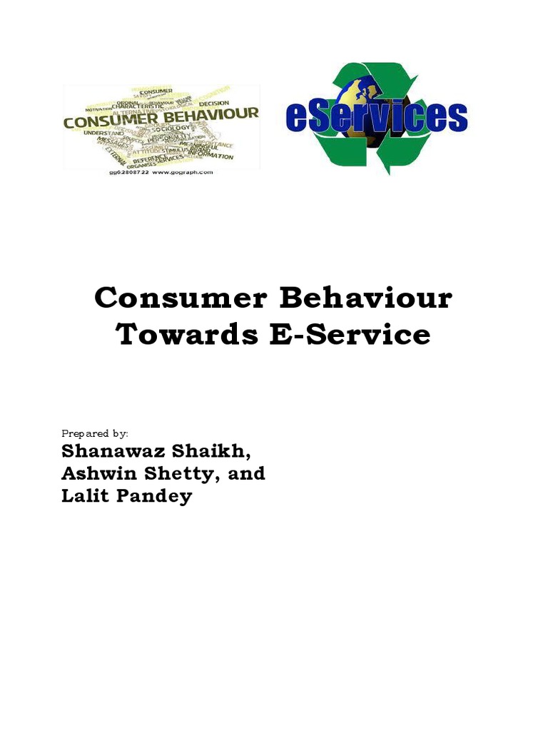 Consumer Behaviour Towards E-Service | PDF | Online Shopping | Consumer ...