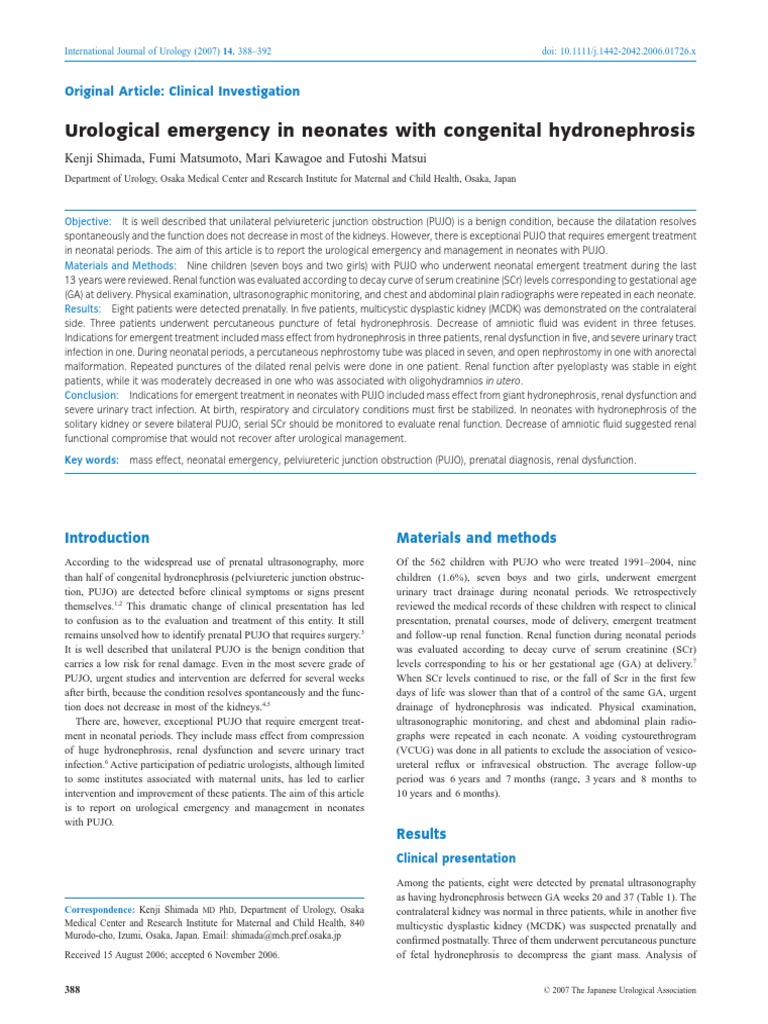 Urologi Emergency Neonatus | PDF | Urology | Medical Specialties