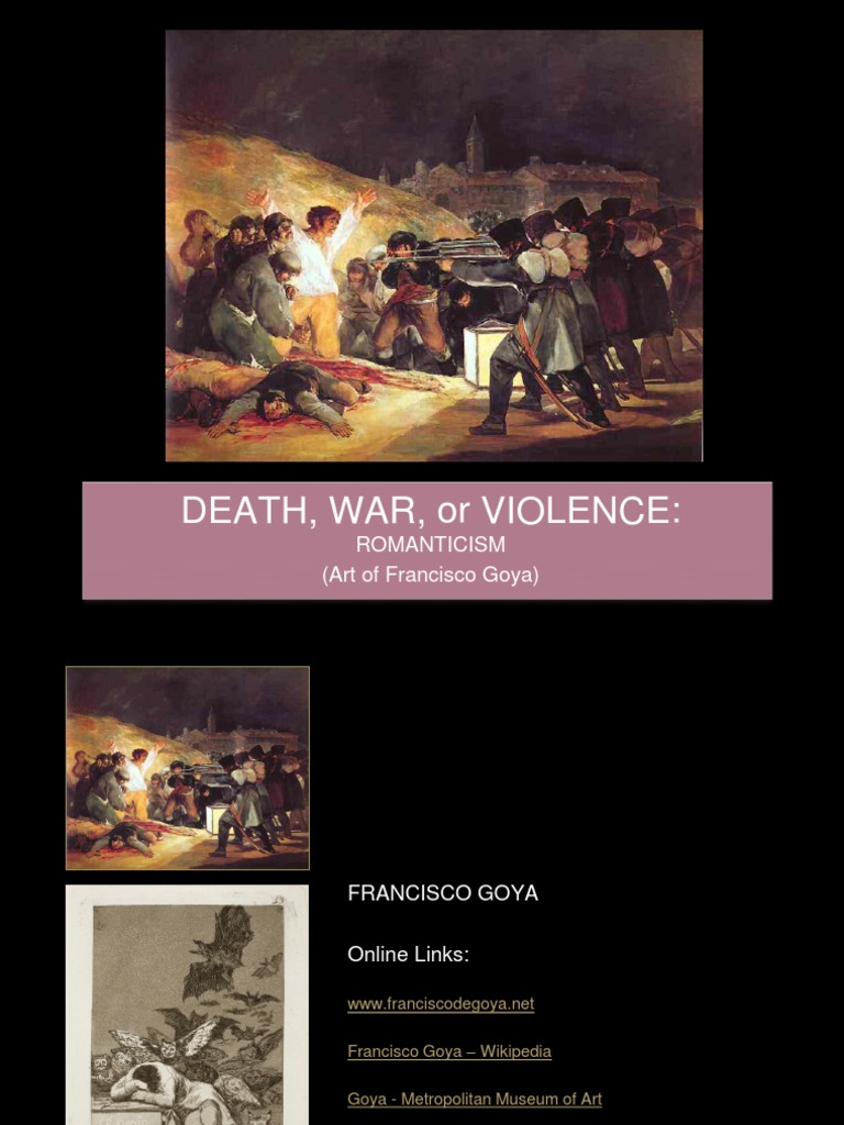 Romanticism Goya | PDF | Paintings | Arts (General)