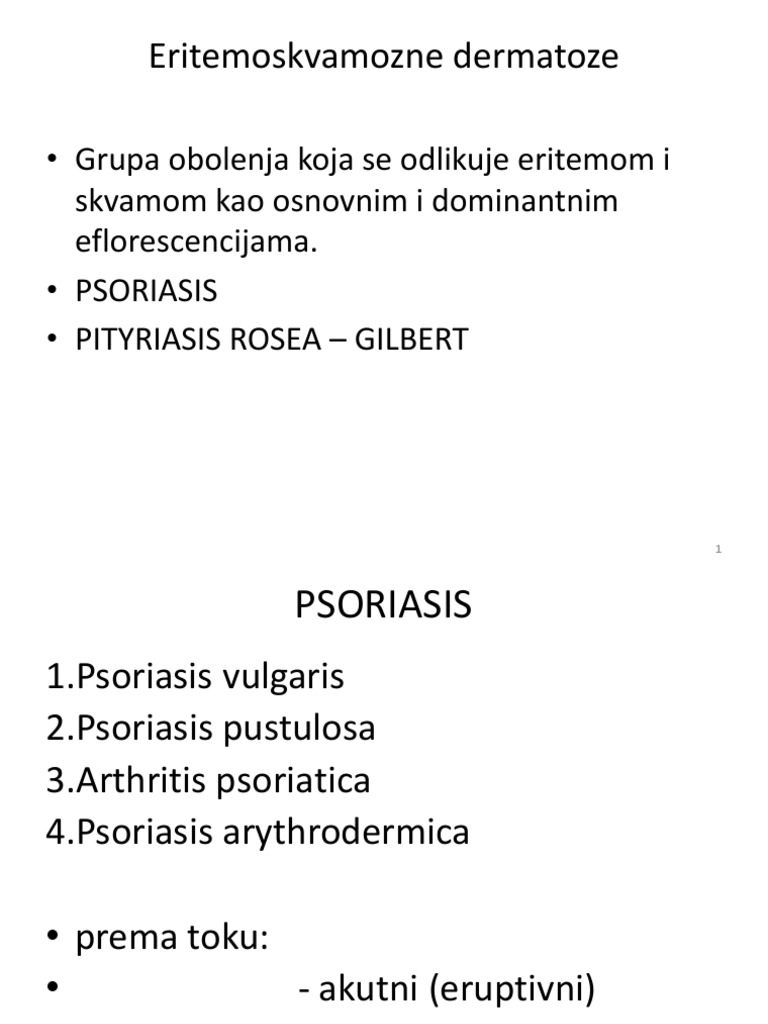 Eritemoskvamozne Dermatoze | PDF