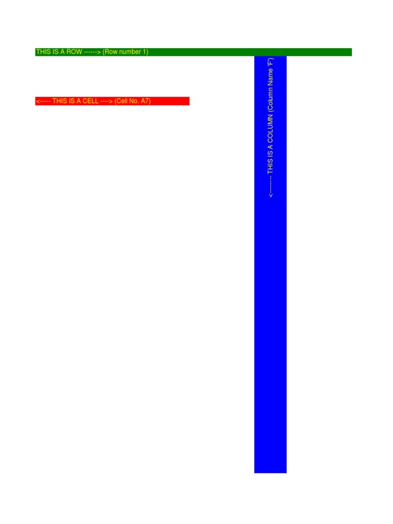Row and Column Structure Overview | PDF