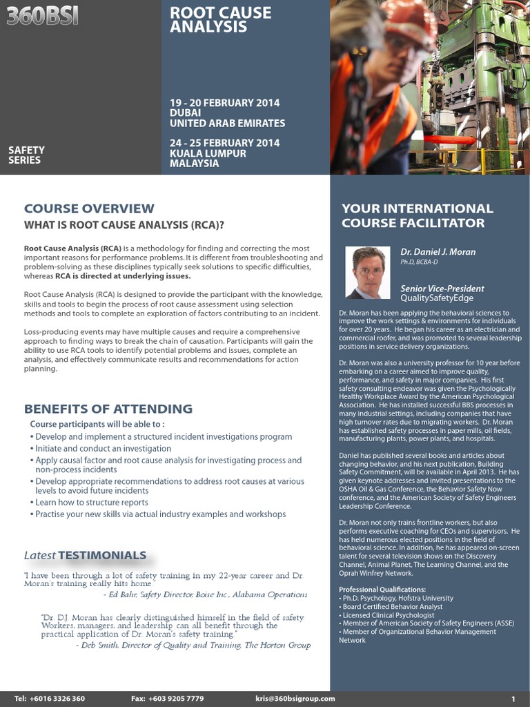 Course Overview: Your International Course Facilitator | PDF | Causality | Reliability Engineering