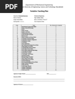 Study Plan Sample | PDF | Automation | Electric Power System