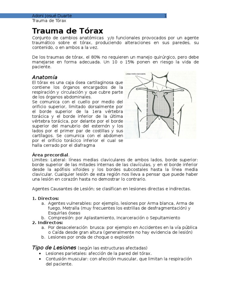 Trauma De.. | PDF | Lesión | Pulmón