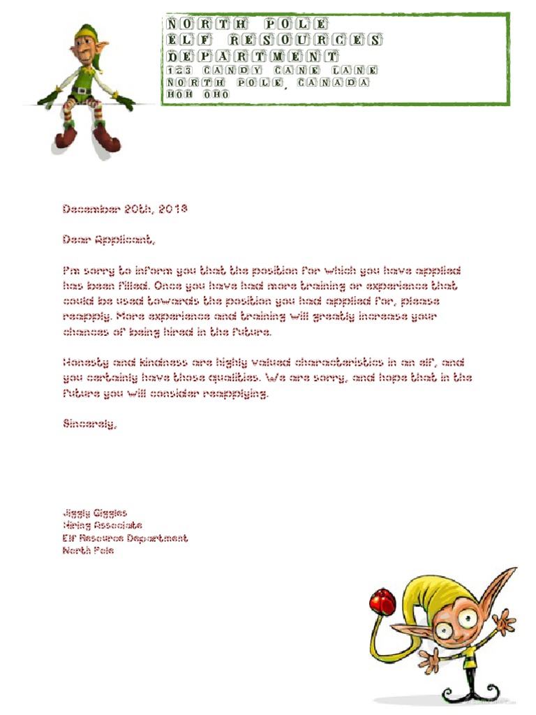 Elf Job Application Update | PDF | Career & Growth