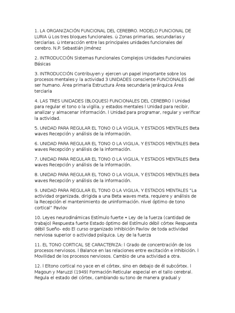 Teoria Luria | PDF