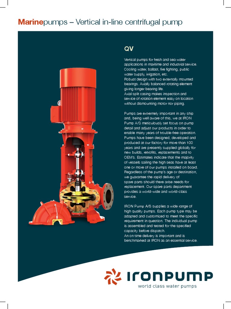 IRON Pump - QV Series | PDF | Pump | Iron
