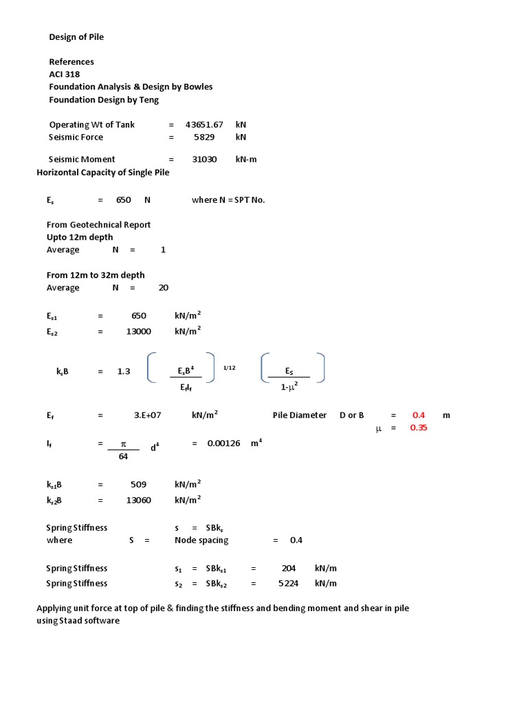 Design of Pile | PDF | Deep Foundation | Geotechnical Engineering