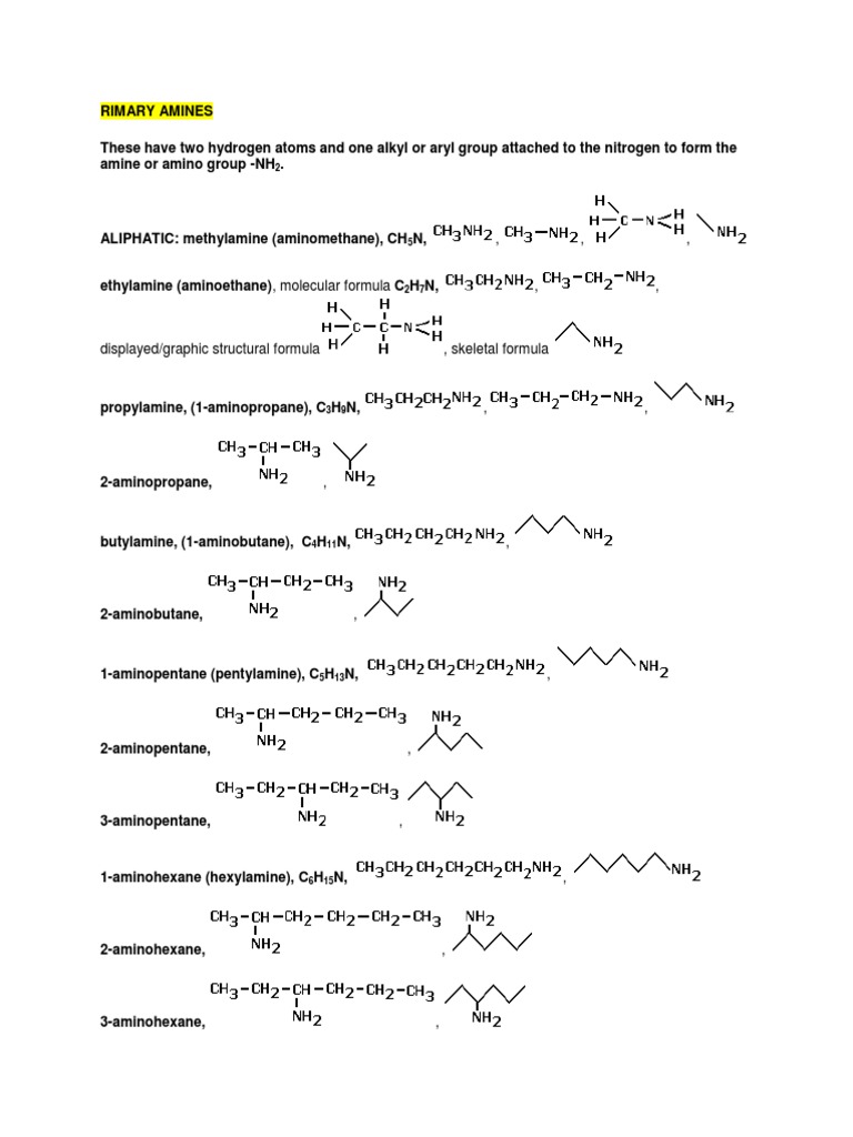 A Comprehensive Guide to Primary, Secondary, and Tertiary Amines, Amides, and Related Nitrogen ...