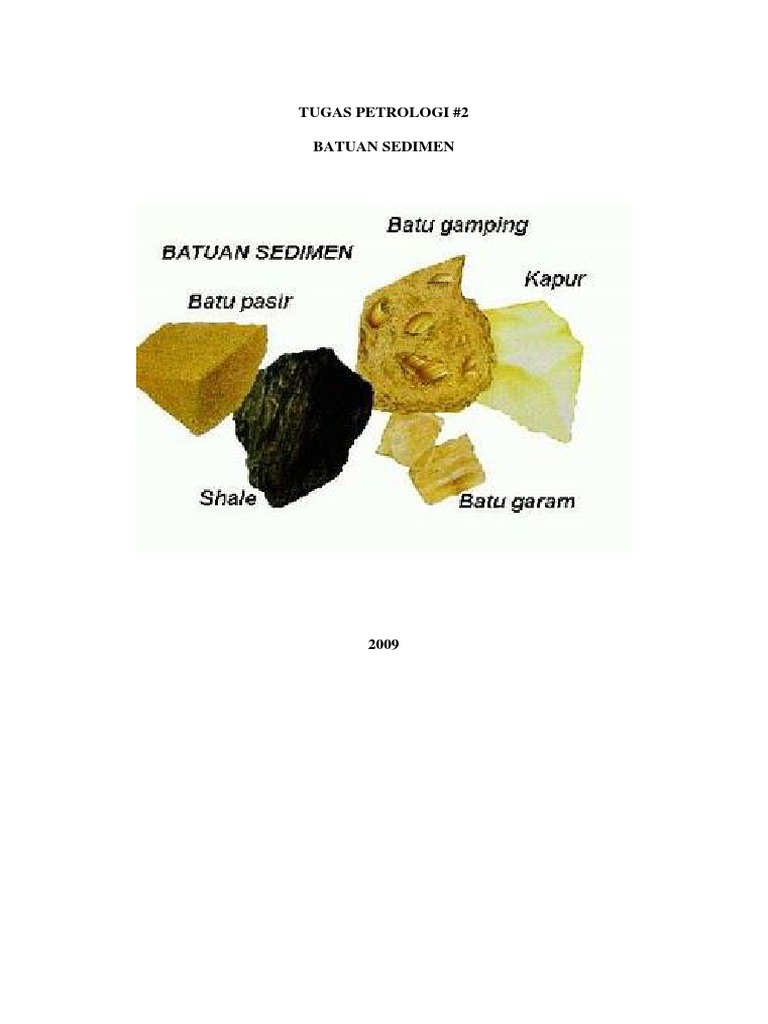 Penggolongan dan Proses Batuan Sedimen | PDF