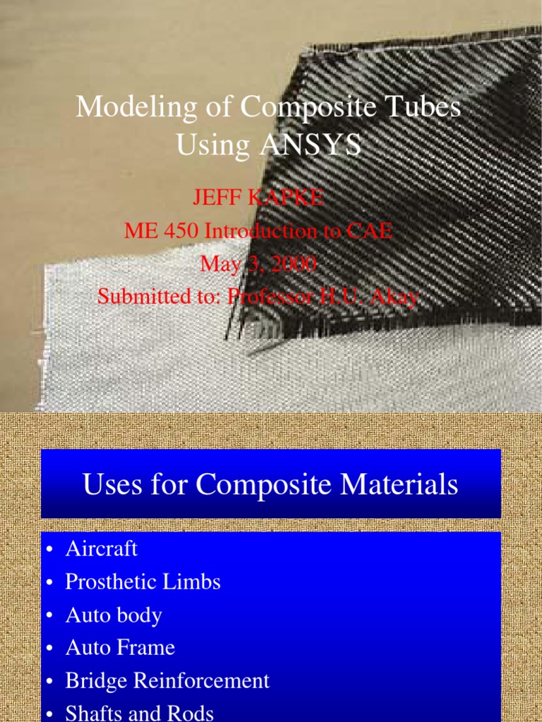 Composites Fiber Ansys | PDF | Composite Material | Materials Science