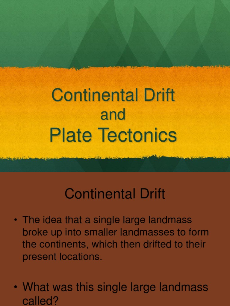 Pangaea and Plate Tectonics | PDF | Plate Tectonics | Continent