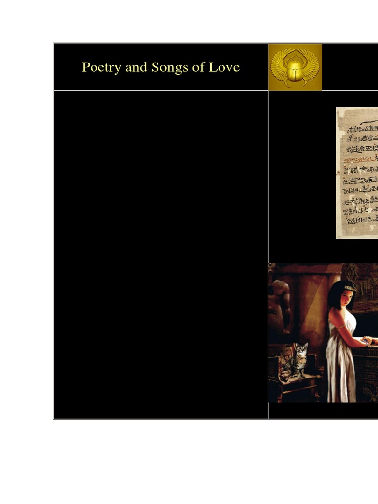 Poetry and Songs of Love | PDF
