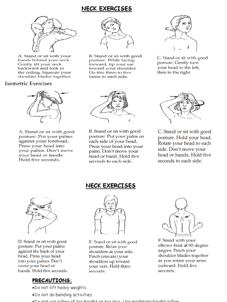 Basic Neck Exercises | PDF | Physical Exercise | Recreation