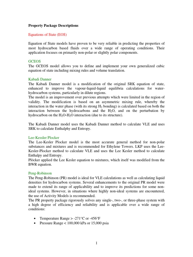 Aqueous vs Liquid EOS Models | PDF | Solubility | Phase (Matter)