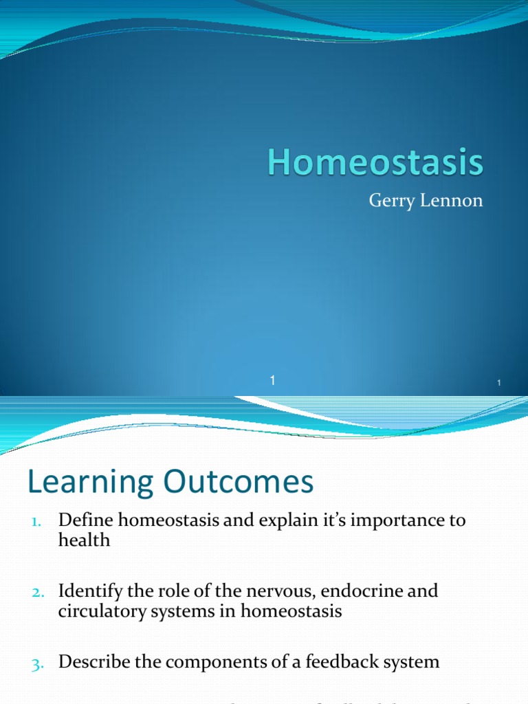 Homeostasis Presentation | PDF | Homeostasis | Stimulus (Physiology)