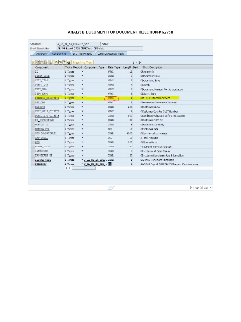 Document Rejection Analysis: RG2758 | PDF
