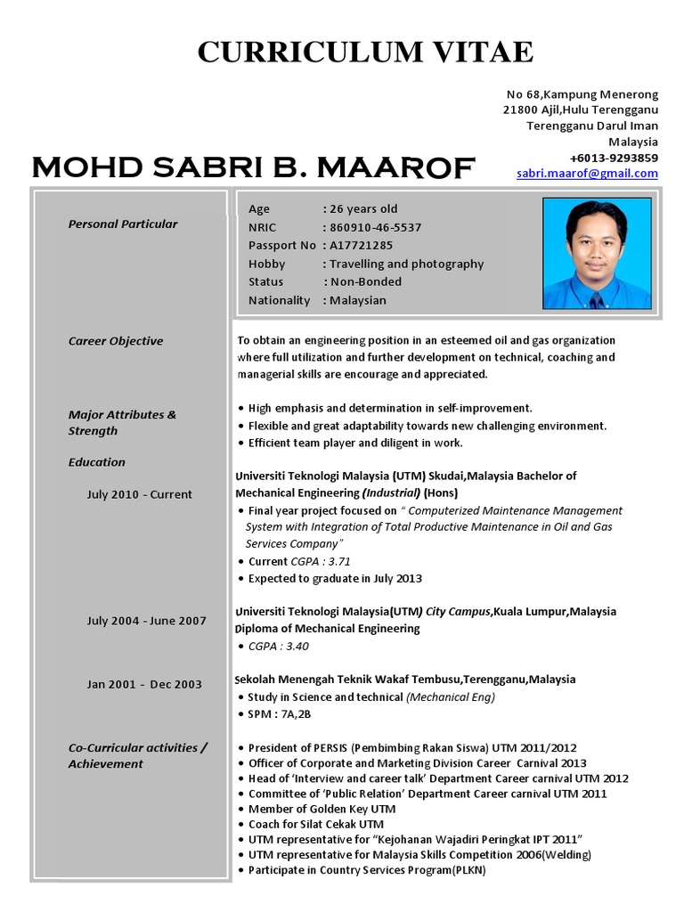 Contoh Resume Yang Baik | Download Free PDF | Science And Technology ...