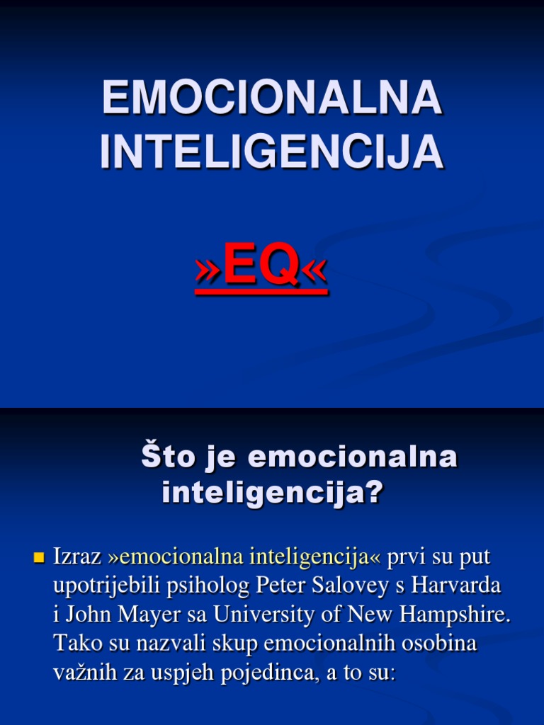 15 Emocionalna Inteligencija | PDF