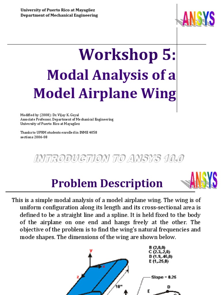 Ansys Workshop 5 Pdf Line Geometry Graphical User Interfaces 