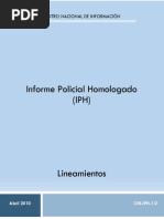 Guía de Informe Policial Homologado 2019 | PDF | Policía | Calendario