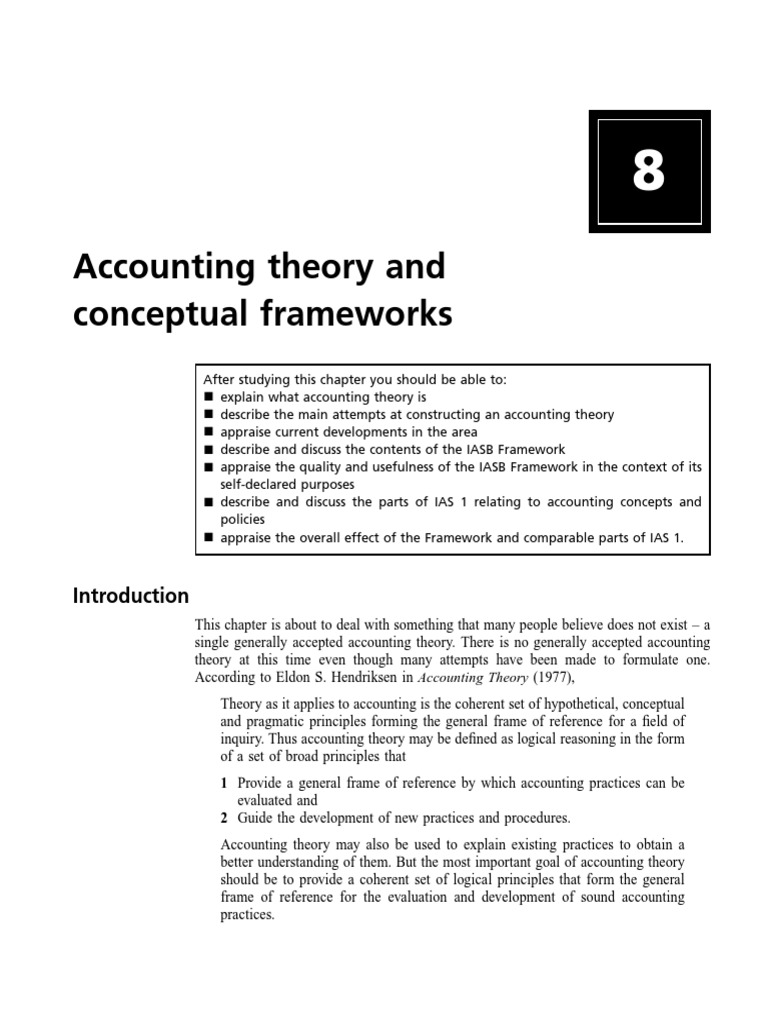 Accounting Theory and Conceptual Frameworks | PDF | International ...