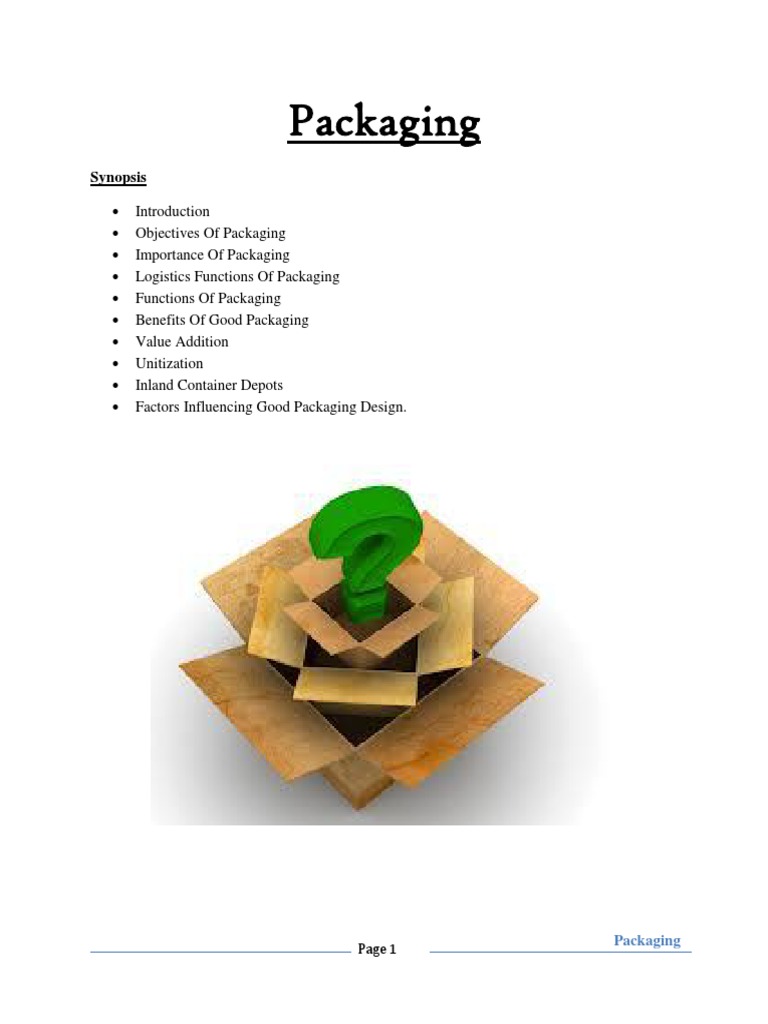 Packaging Final | PDF