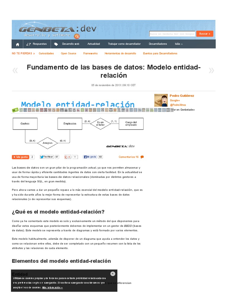 Fundamento de Las Bases de Datos - Modelo Entidad-Relación PDF | PDF ...