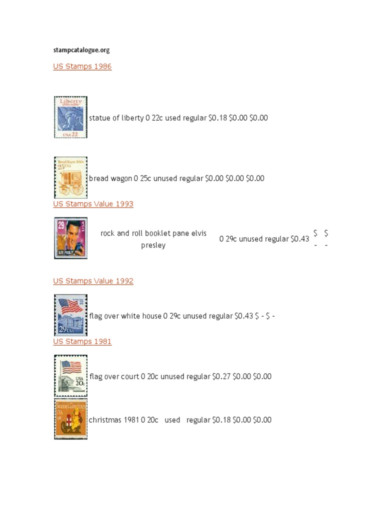 Stamp Catalogue | PDF | Postage Stamp | Philately