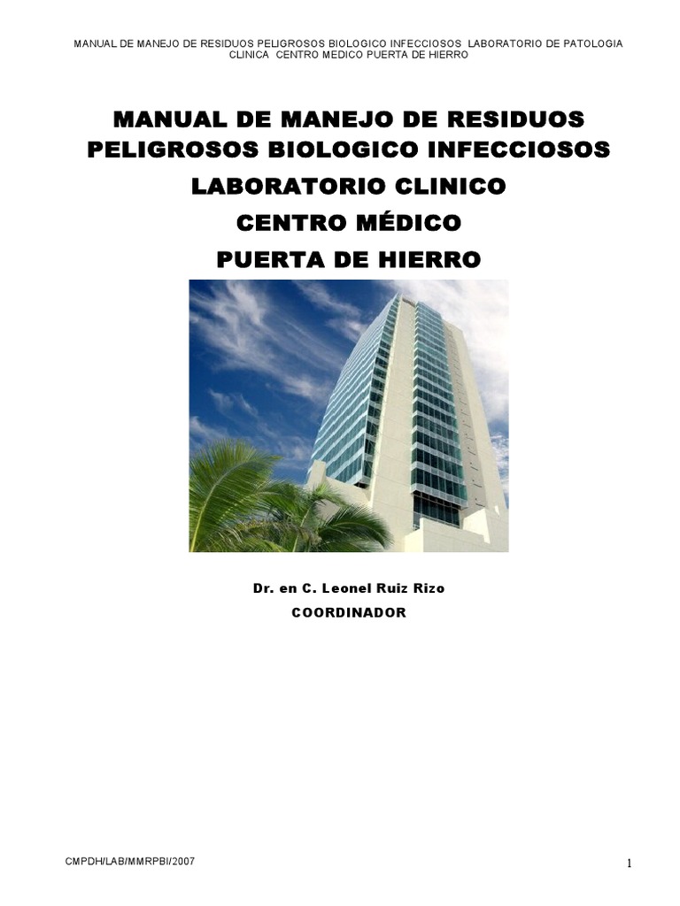 Manual Rpbi | PDF | Laboratorios | Residuos