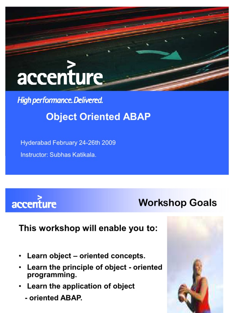 Accenture Ooabap Pdf Class Computer Programming Object Computer Science 