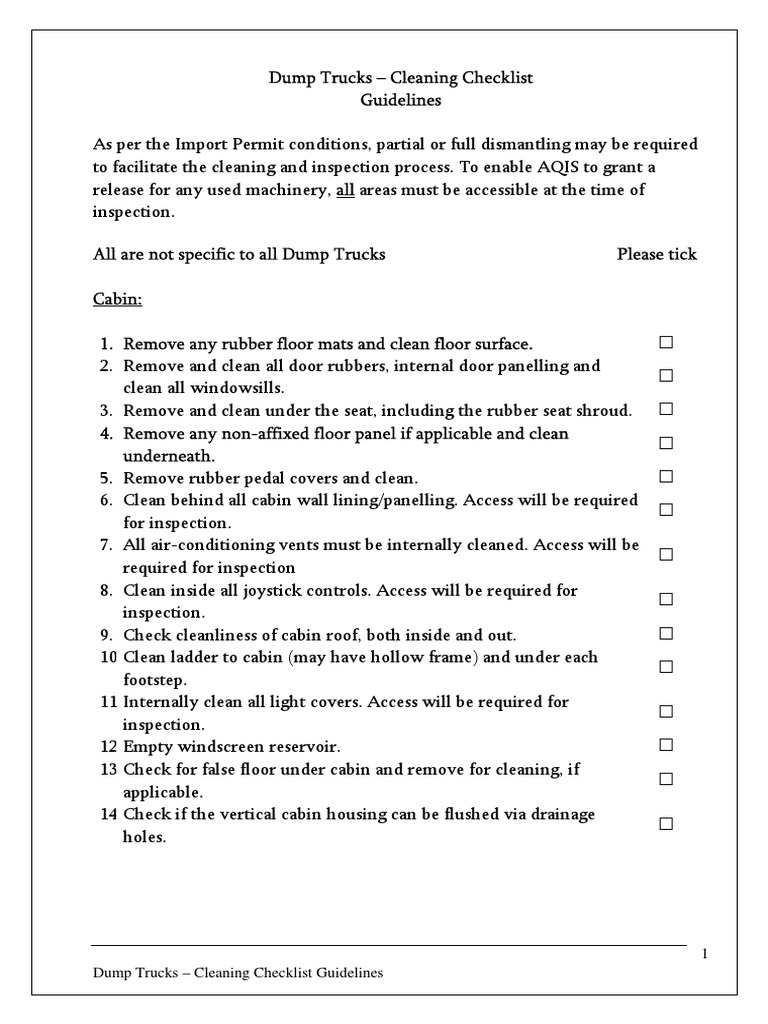 Dump Trucks Checklist | Tire | Truck