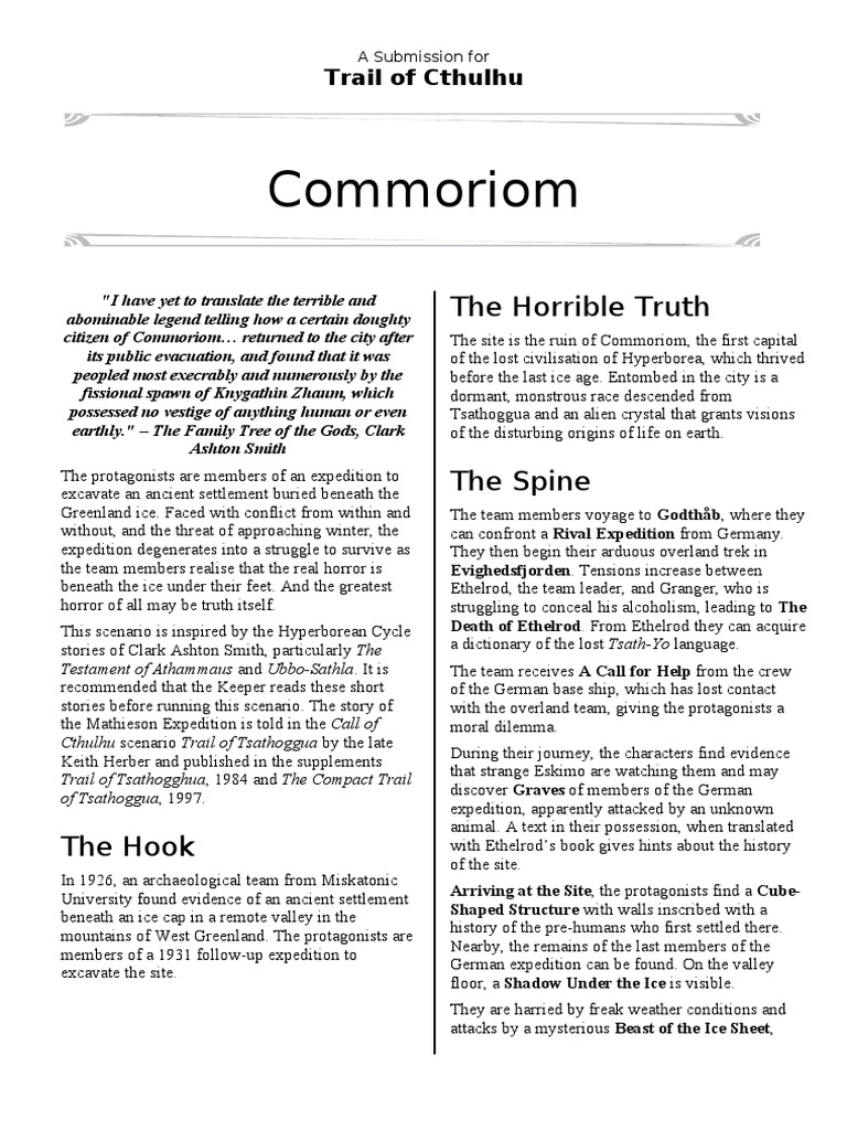 Commoriom Submission v3,12 | PDF | Nature