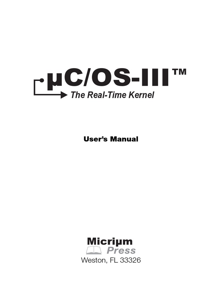 uCOS III UsersGuide | PDF | Scheduling (Computing) | Computer Architecture