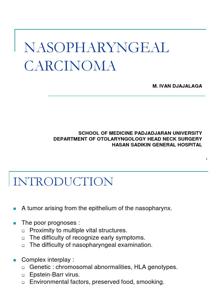 Nasopharyngeal Carcinoma: A Comprehensive Review of its Epidemiology ...