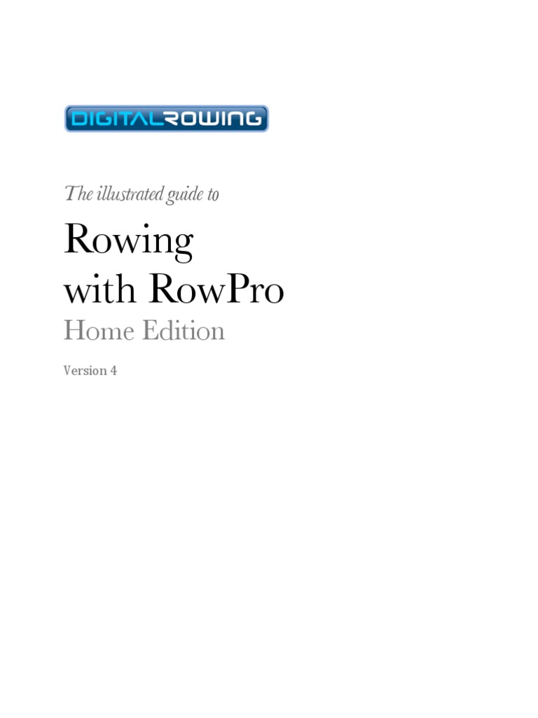 Rowing With RowPro | Download Free PDF | Rowing (Sport) | Physical Exercise