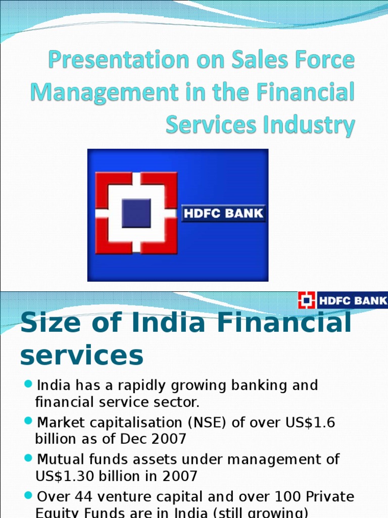 HDFC Sales Strategies in Banking | PDF | Banks | Gross Domestic Product