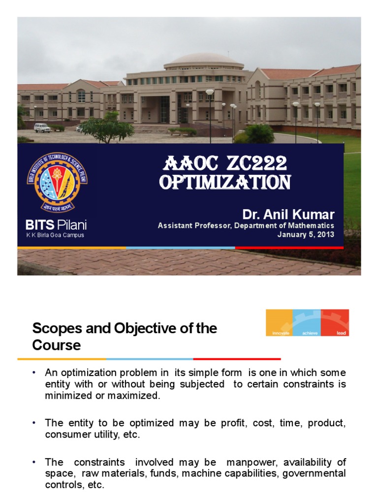 Notes On Optimization Pdf Mathematical Optimization Linear 2973