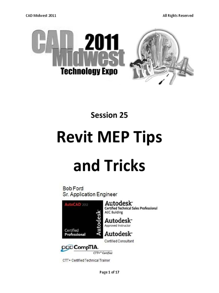 Revit MEP Tips&Tricks | PDF | Computer Keyboard | Autodesk Revit