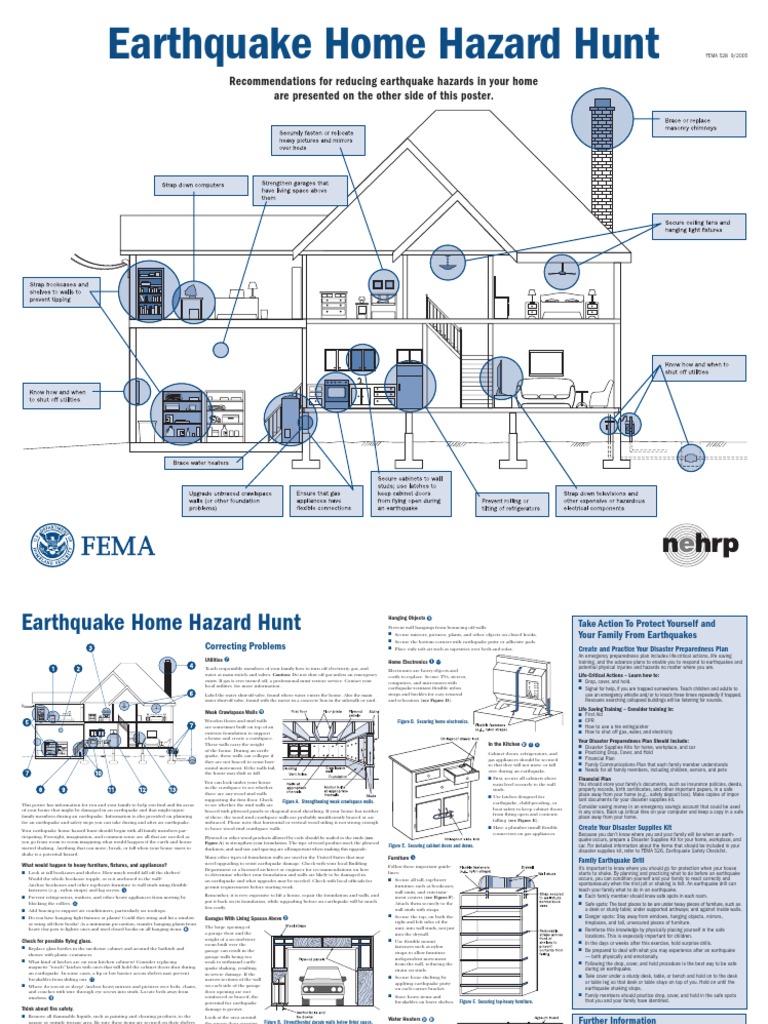 Earthquake Home Hunt | PDF | Framing (Construction) | Federal Emergency ...