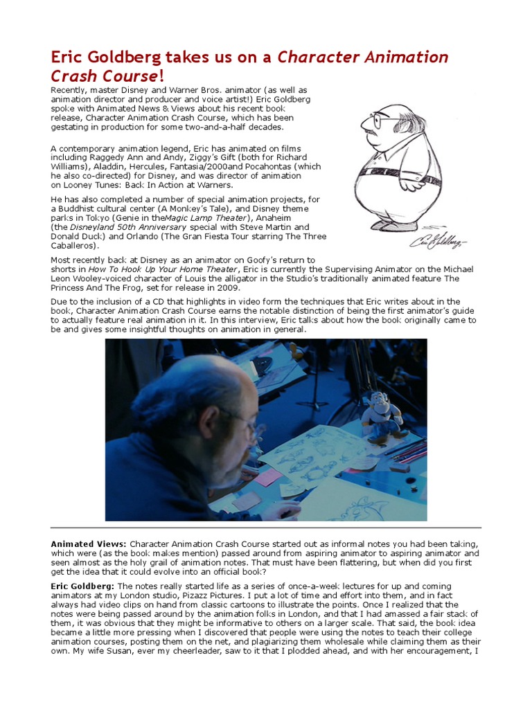 Animation Insights with Eric Goldberg | PDF | Animation | Cartooning
