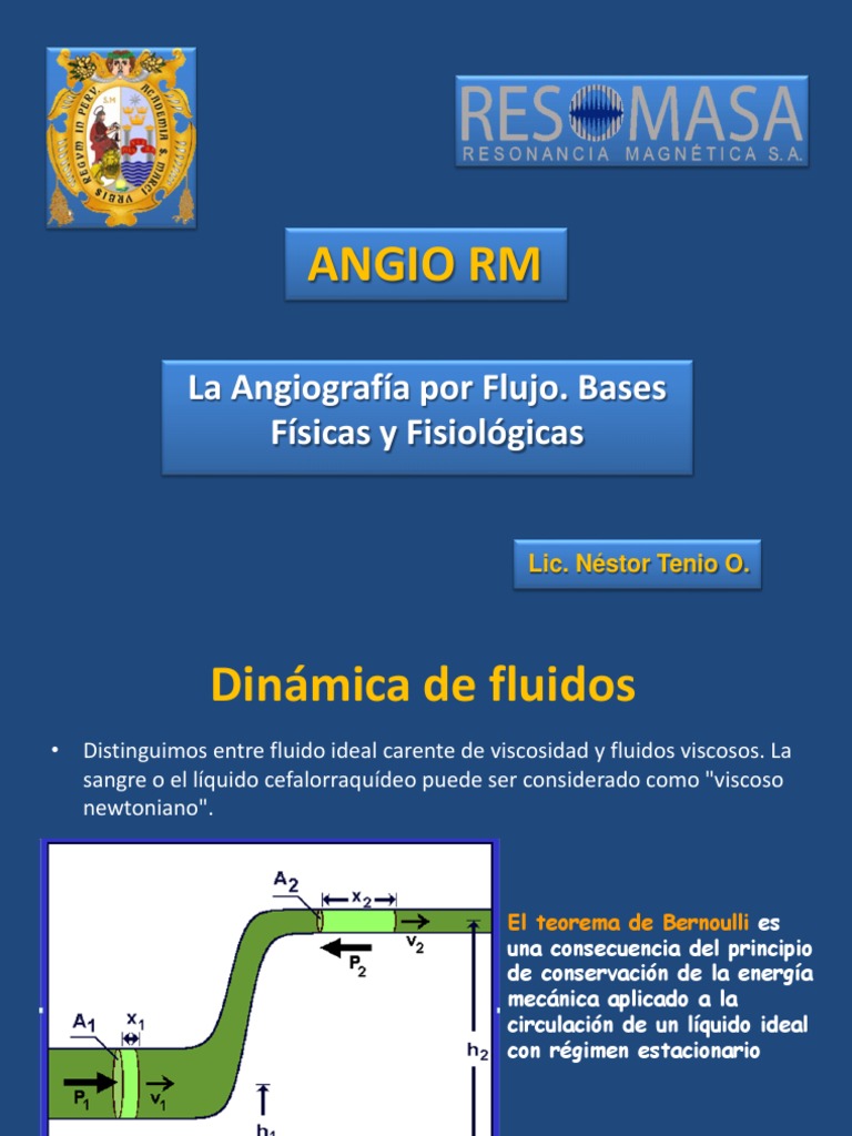 Angio RM (Parte 1) | PDF | Viscosidad | Flujo laminar