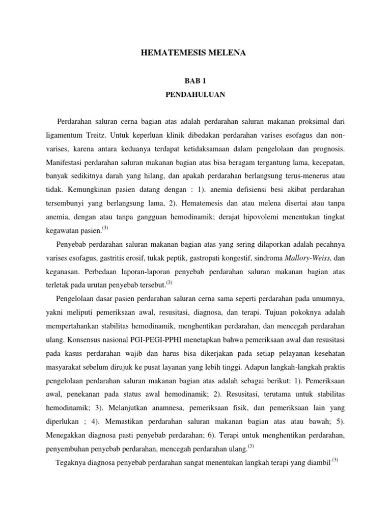 Hematemesis Melena Rofi | PDF