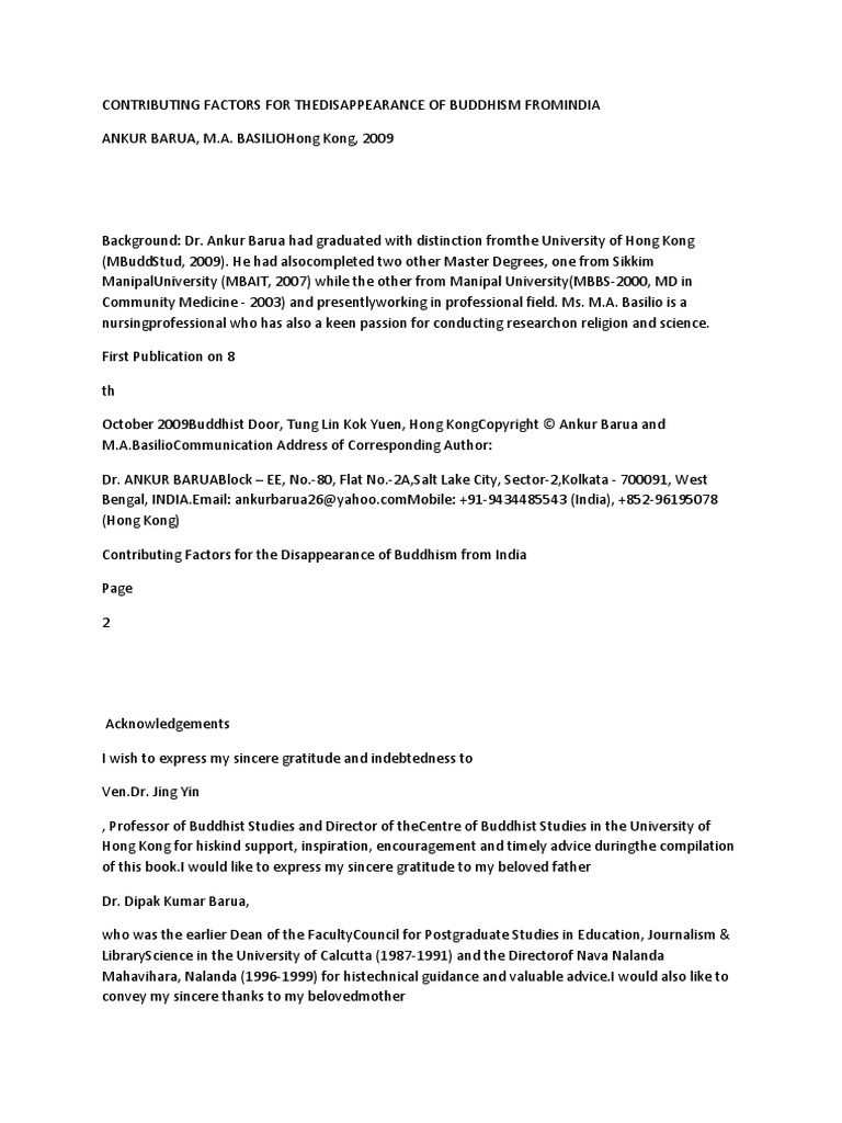 Decline of Buddhism | PDF