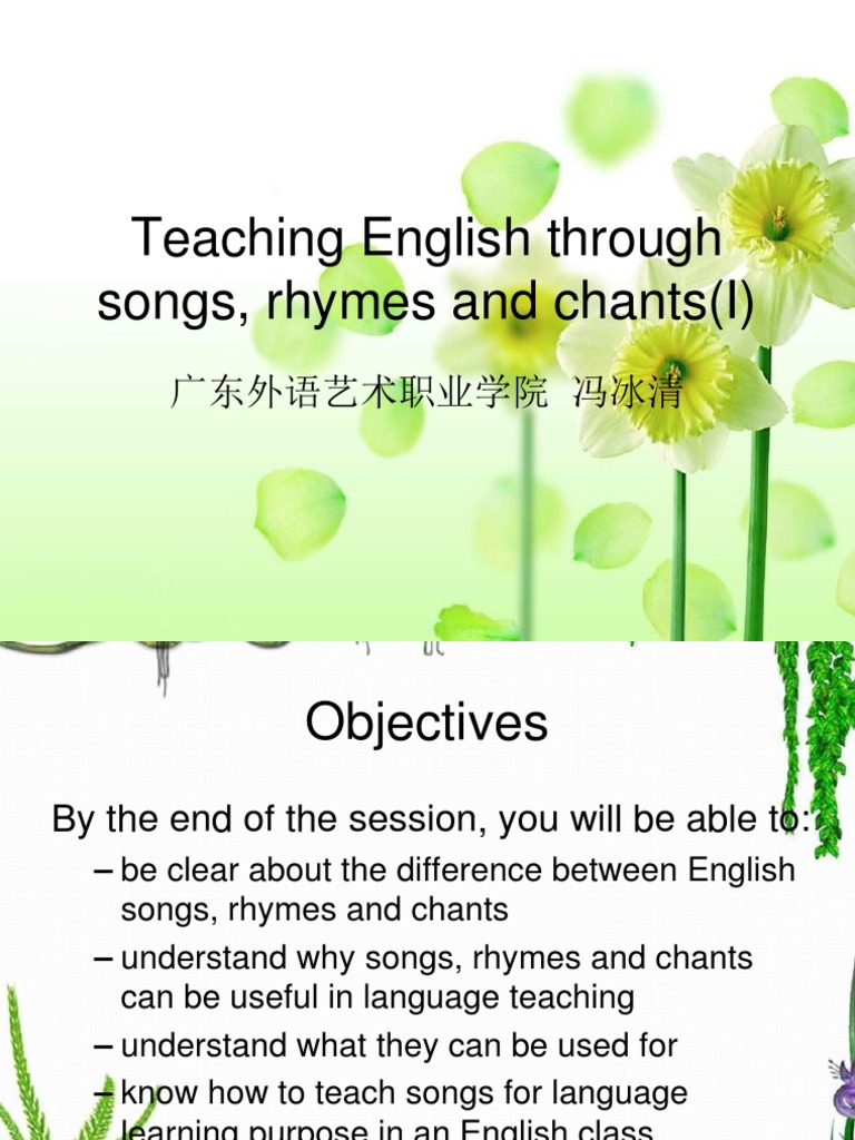 Teaching English with Songs and Chants | PDF | Old Mac Donald Had A ...