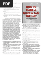 Mini Top Hat Template | PDF