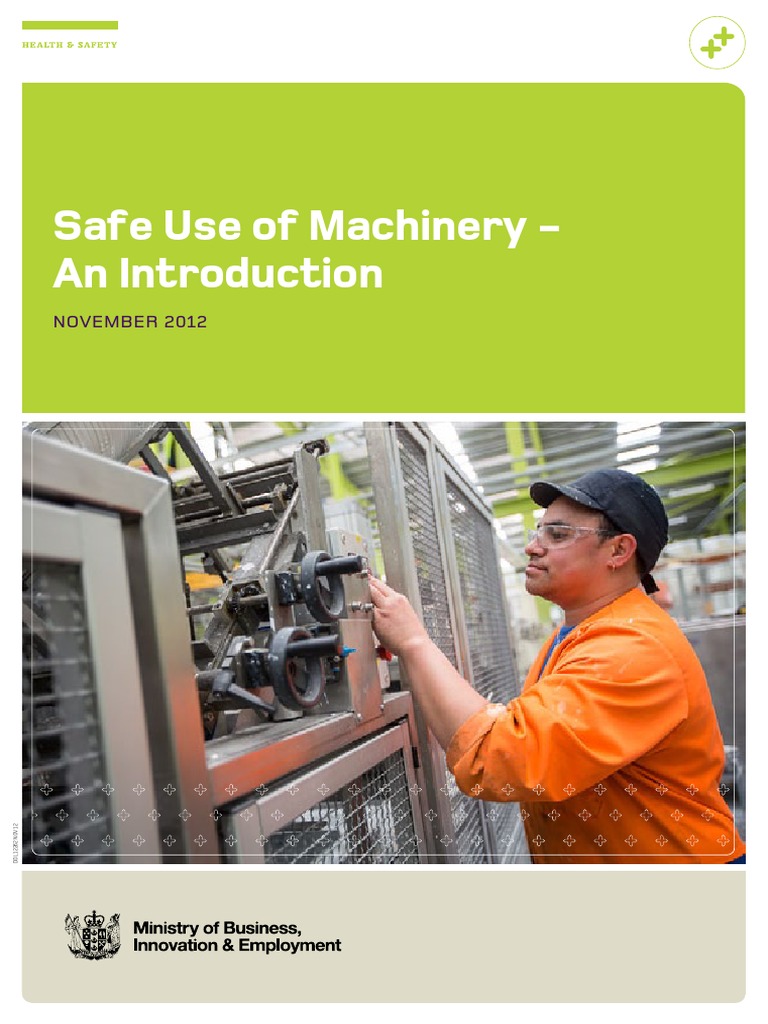 Machinery Safe Use An Introduction | PDF | Personal Protective ...