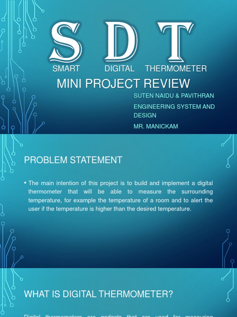 Smart Digital Thermometer | PDF | Electronic Circuits | Thermometer