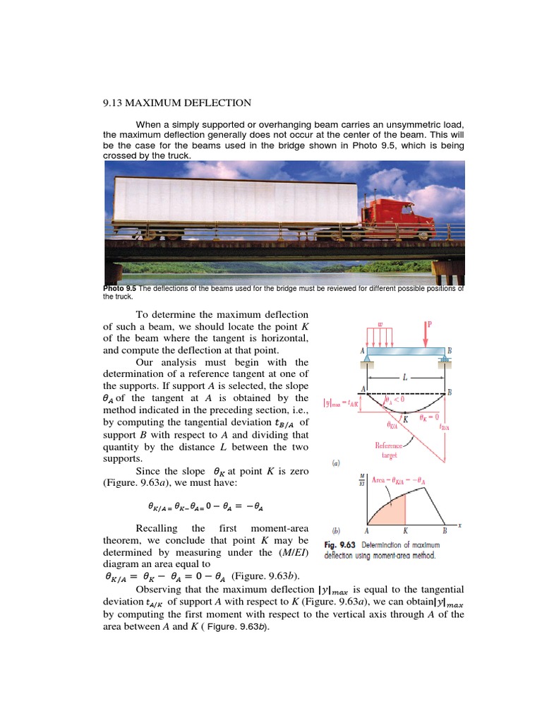 Photo 9.5 The Deflections of The Beams Used For The Bridge Must Be ...
